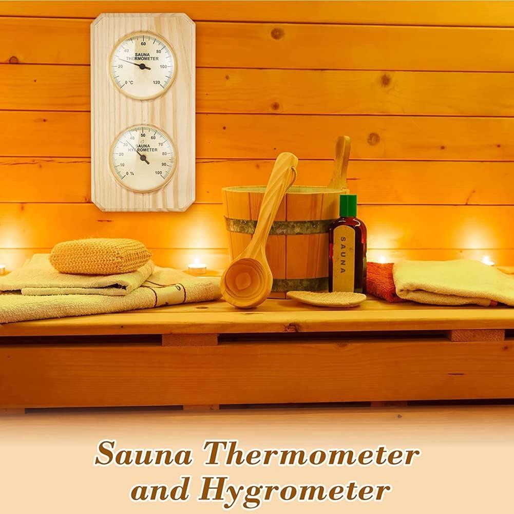 Buy Fxndknjks 2 in 1 Sauna Thermometer & Hygrometer - Accurate Humidity ...