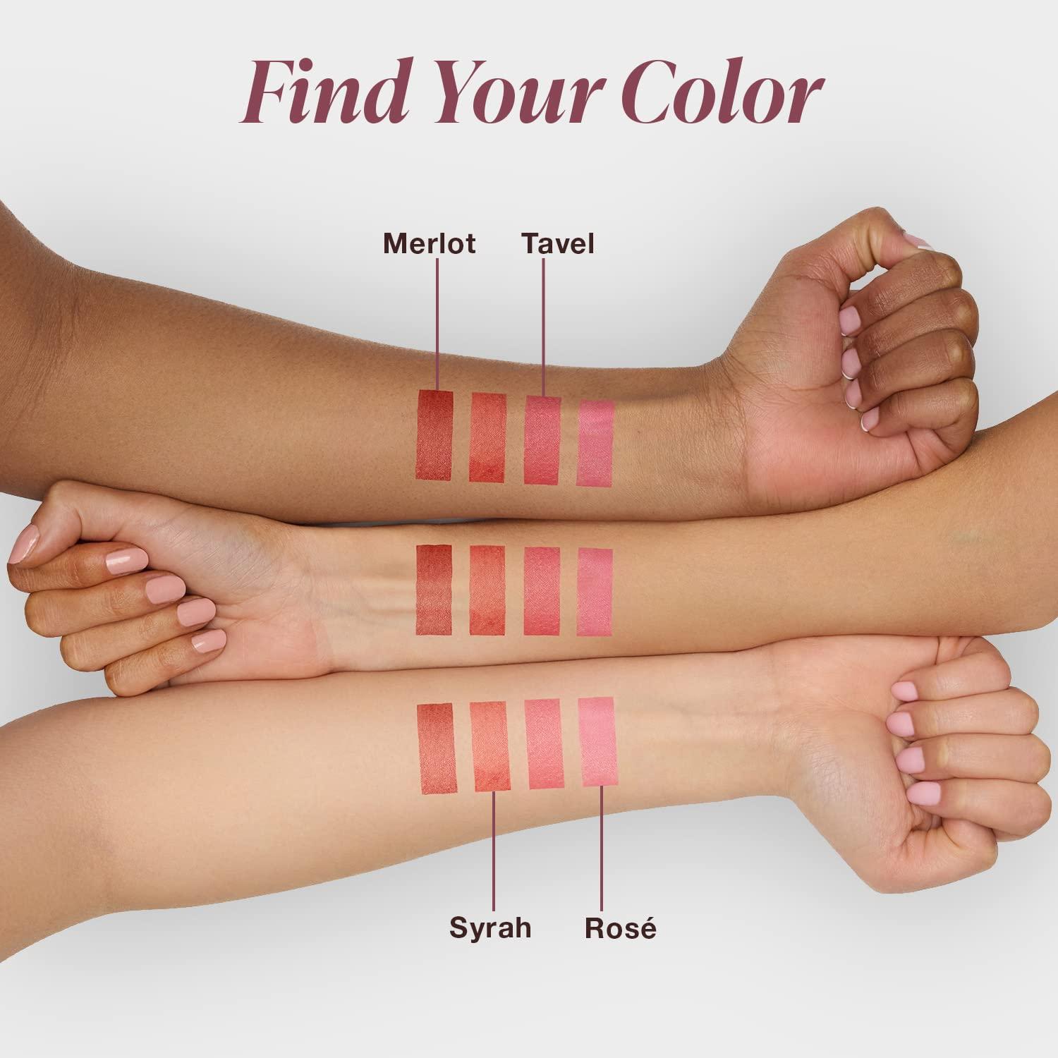 Mineral Fusion Syrah 2-in-1 Lip & Cheek Stain - Bright Red, Long ...