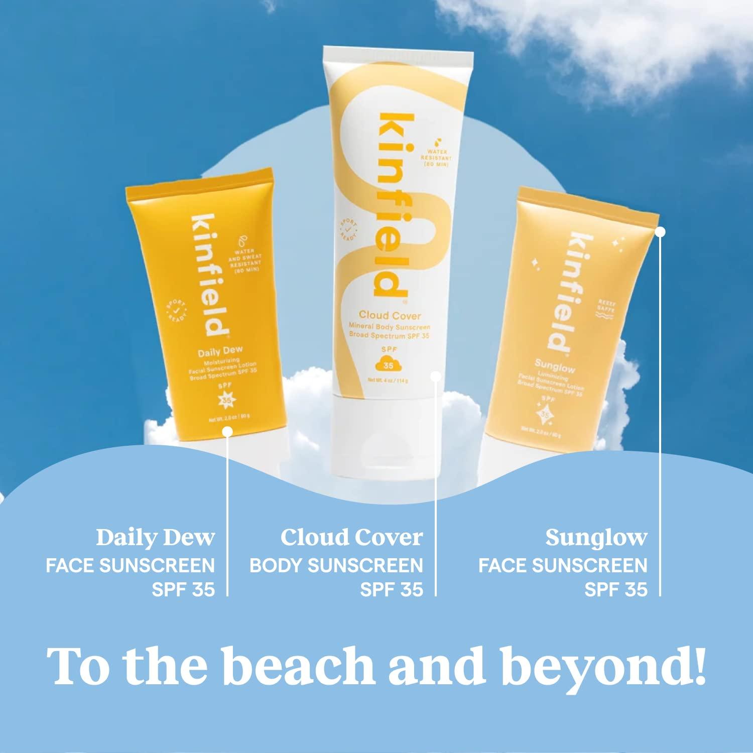Kinfield Daily Dew SPF 35 Mineral Sunscreen - Water & Sweat Resistant ...