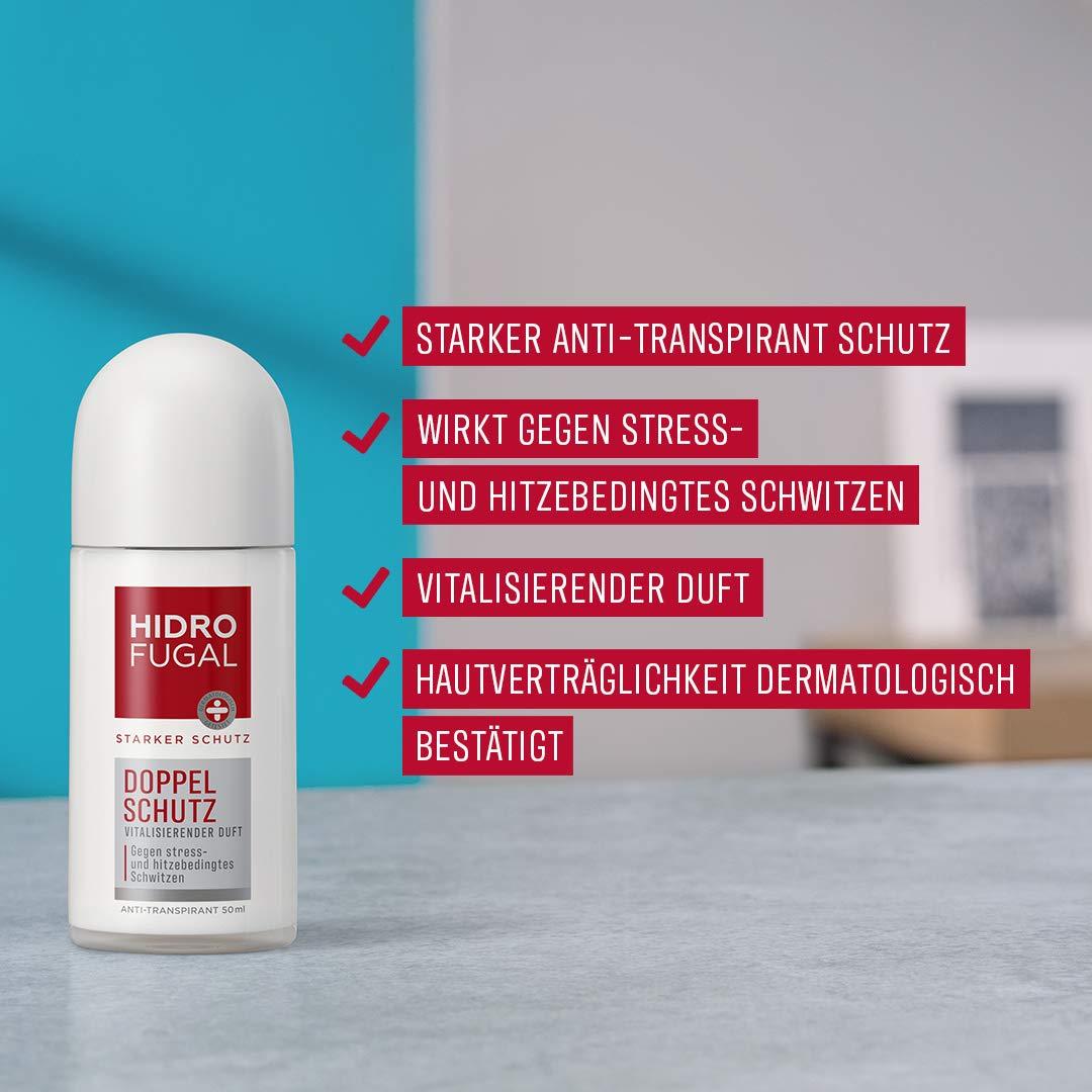 Hidrofugal Double Protection Roll-On Deodorant - Sweat and Odor Control ...
