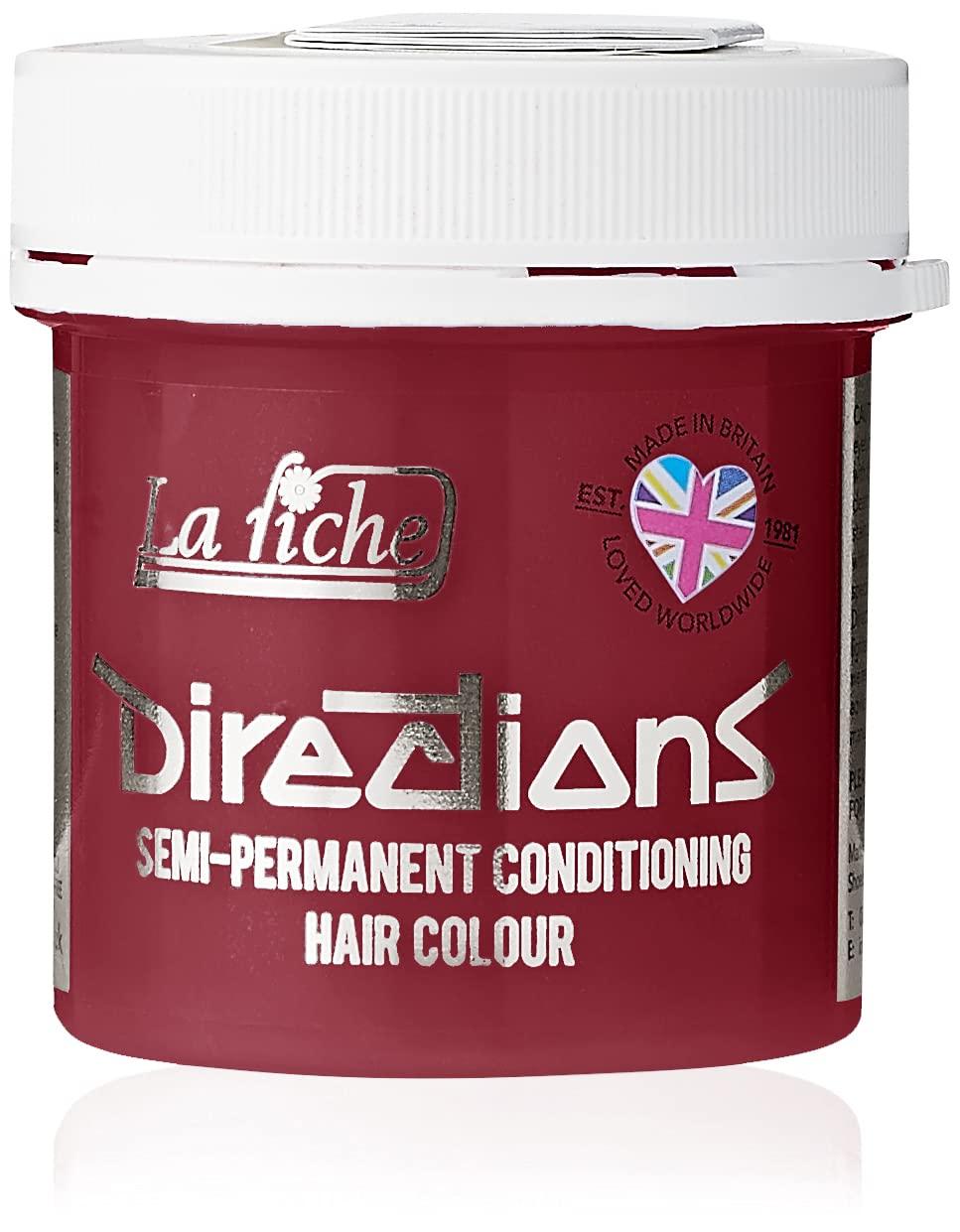 DIRECTIONS Pillarbox Red Semi-Permanent Hair Colour - 88ml Tub | Buy ...