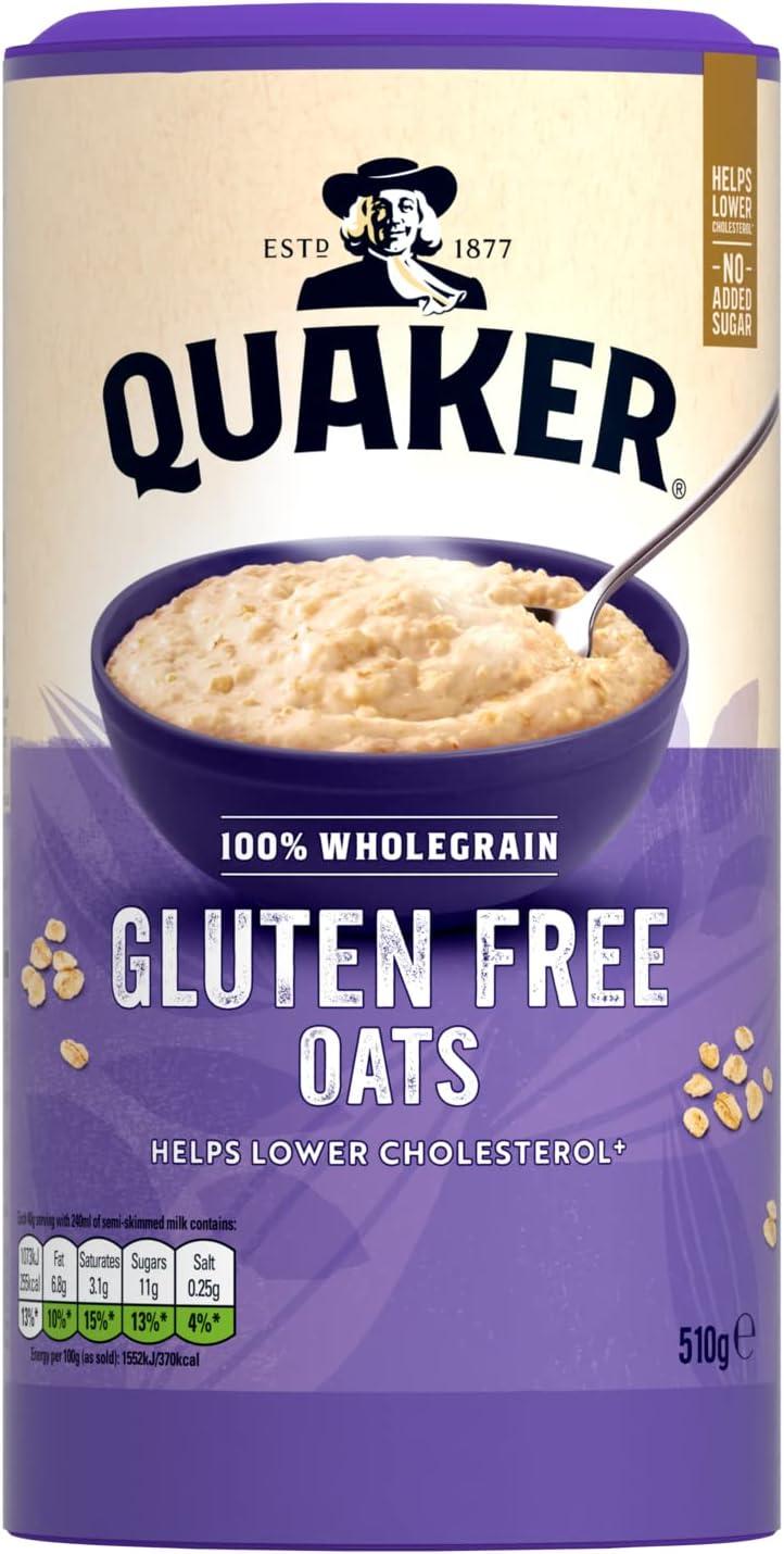 Quaker Gluten Free Original Porridge Oats 510 g (Pack of 5)