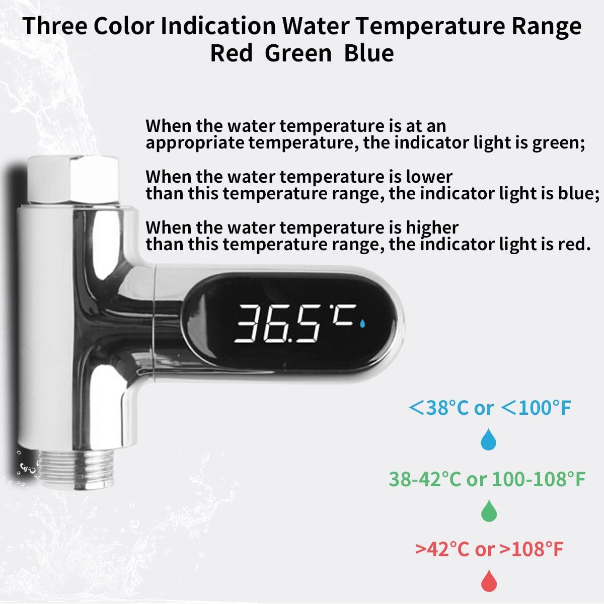Ipalmay LED Digital Baby Bath Water Thermometer- Real-Time Flow Monitor ...