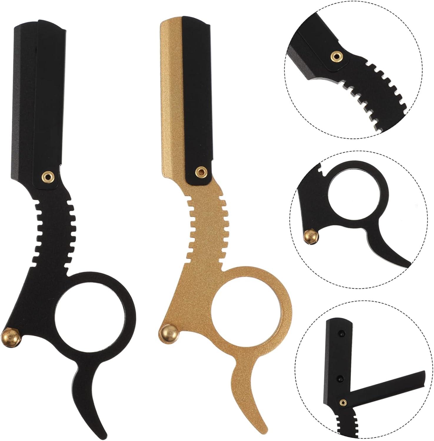 Minkissy 2-Stage Manual Beard Trimmer | Ergonomic Stainless Steel ...