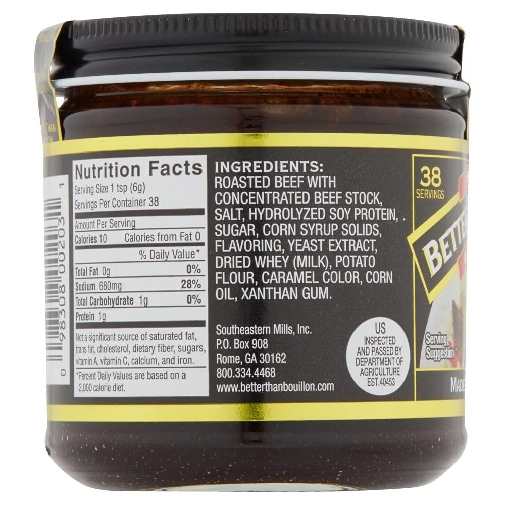 Better than Bouillon Premium Roasted Beef & Chicken Base 8 oz Jars - 2 ...