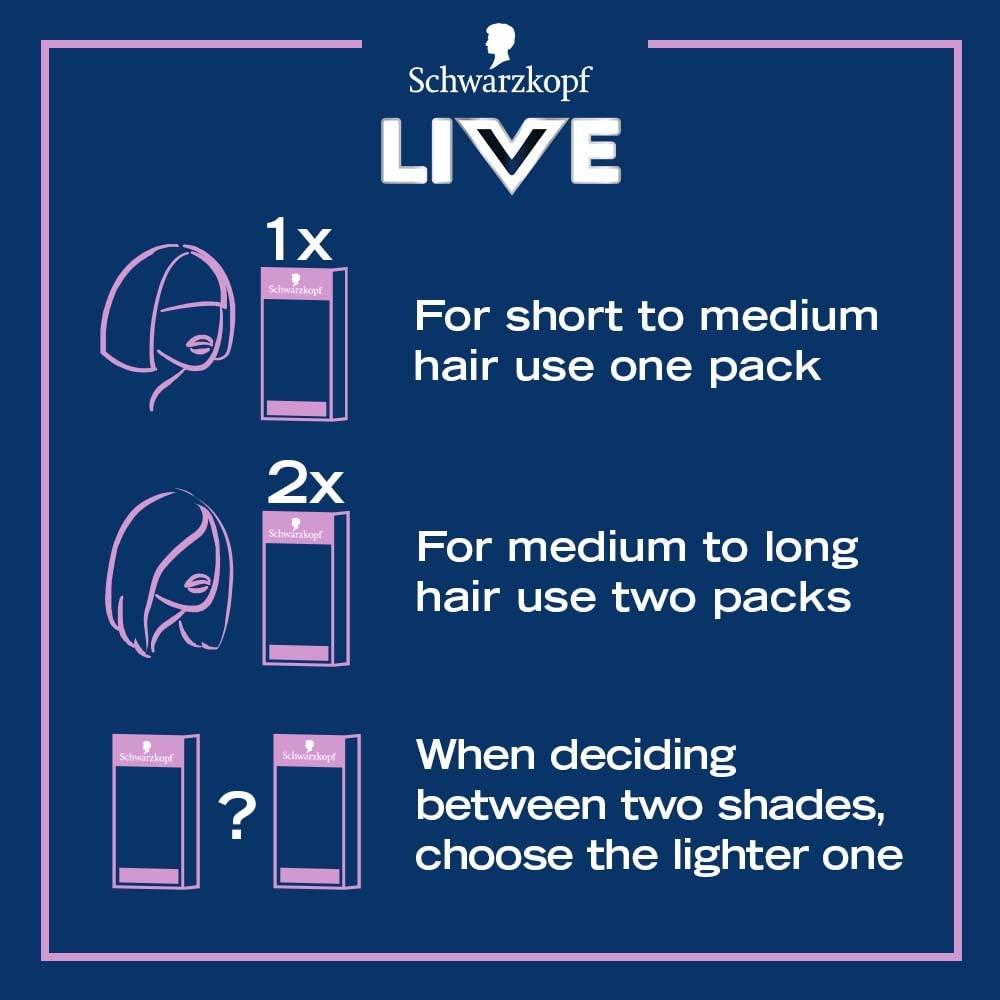 Schwarzkopf LIVE Color + Lift L76 - Long-lasting Permanent Purple Hair ...
