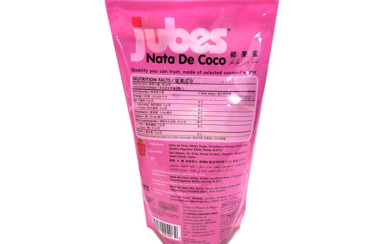 Strawberry Jubes Nata De Coco 12.7oz - Pack of 3 - Delicious ...
