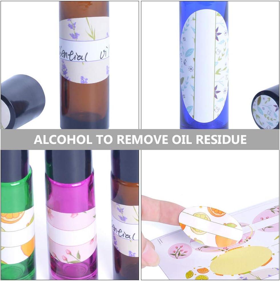 Frcolor Essential Oils Bottle Labels - 10 Colorful Stickers for ...
