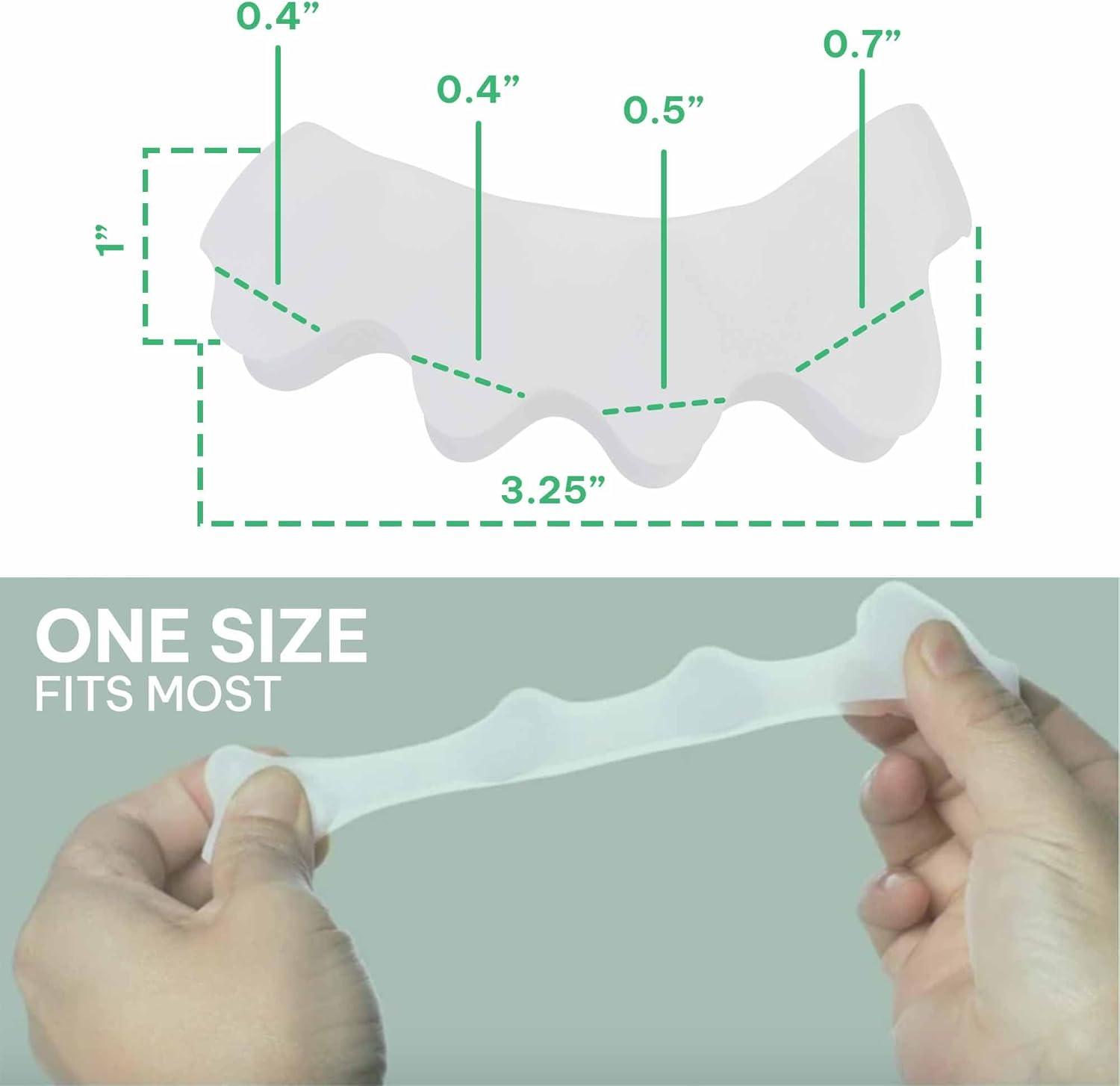 StepHarmony Toe Spacers for Bunion Relief & Toe Realignment - One Size ...