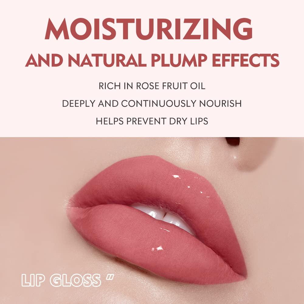 3-Piece Lip Care Kit: Hydrating Lip Glow Oil, Moisturizing Lip Mask ...