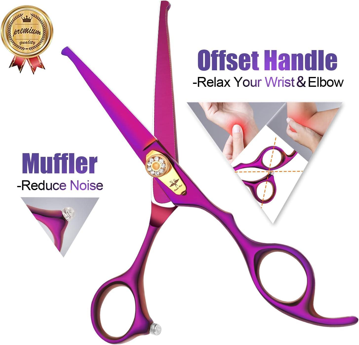 PURPLEBIRD Kids Safety Hairdressing Scissors 6 Inch - Professional ...