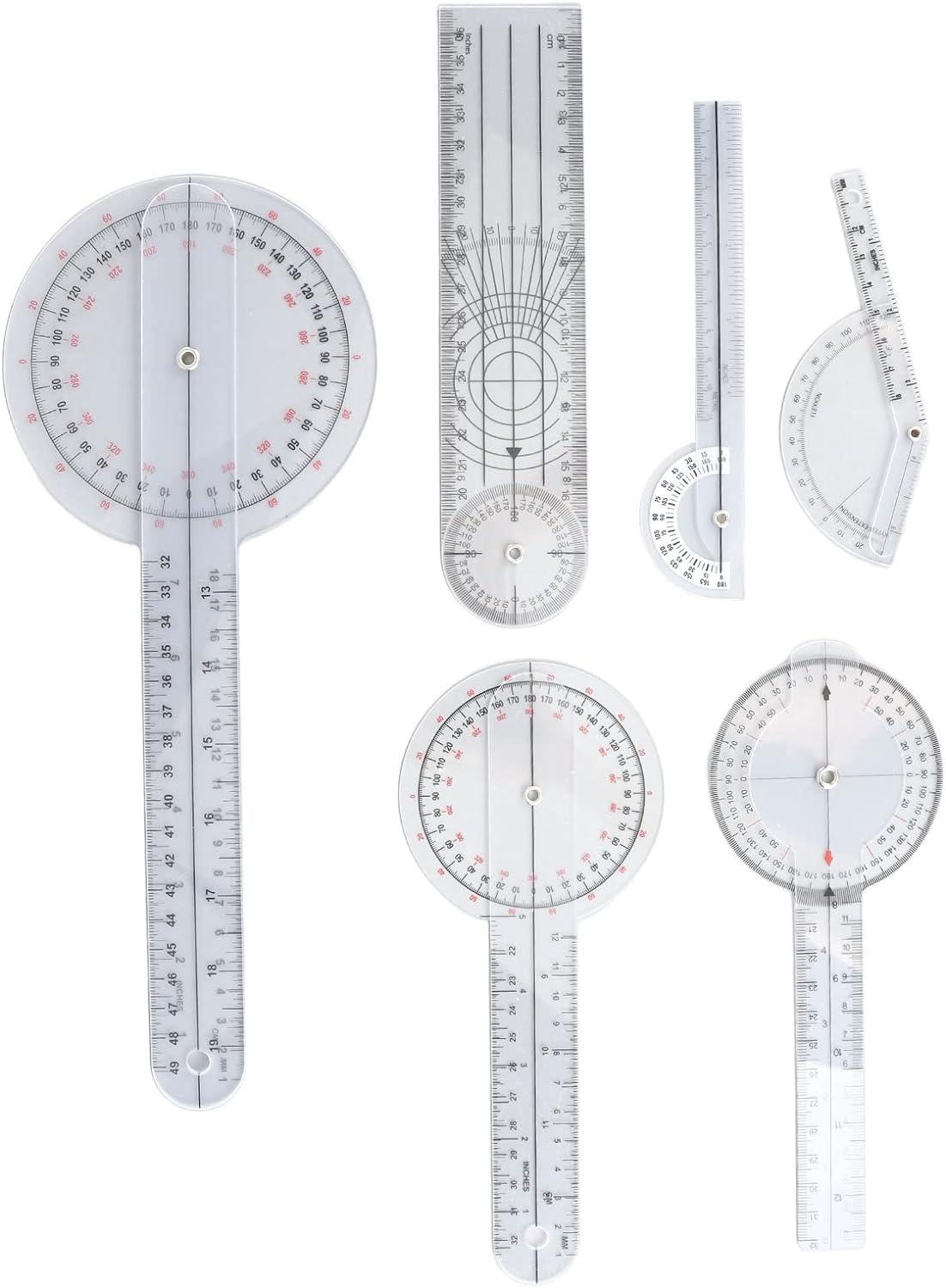 4 Goniometers Centimeters 6 Pieces Multifunctional 8 10 Inch Medical ...