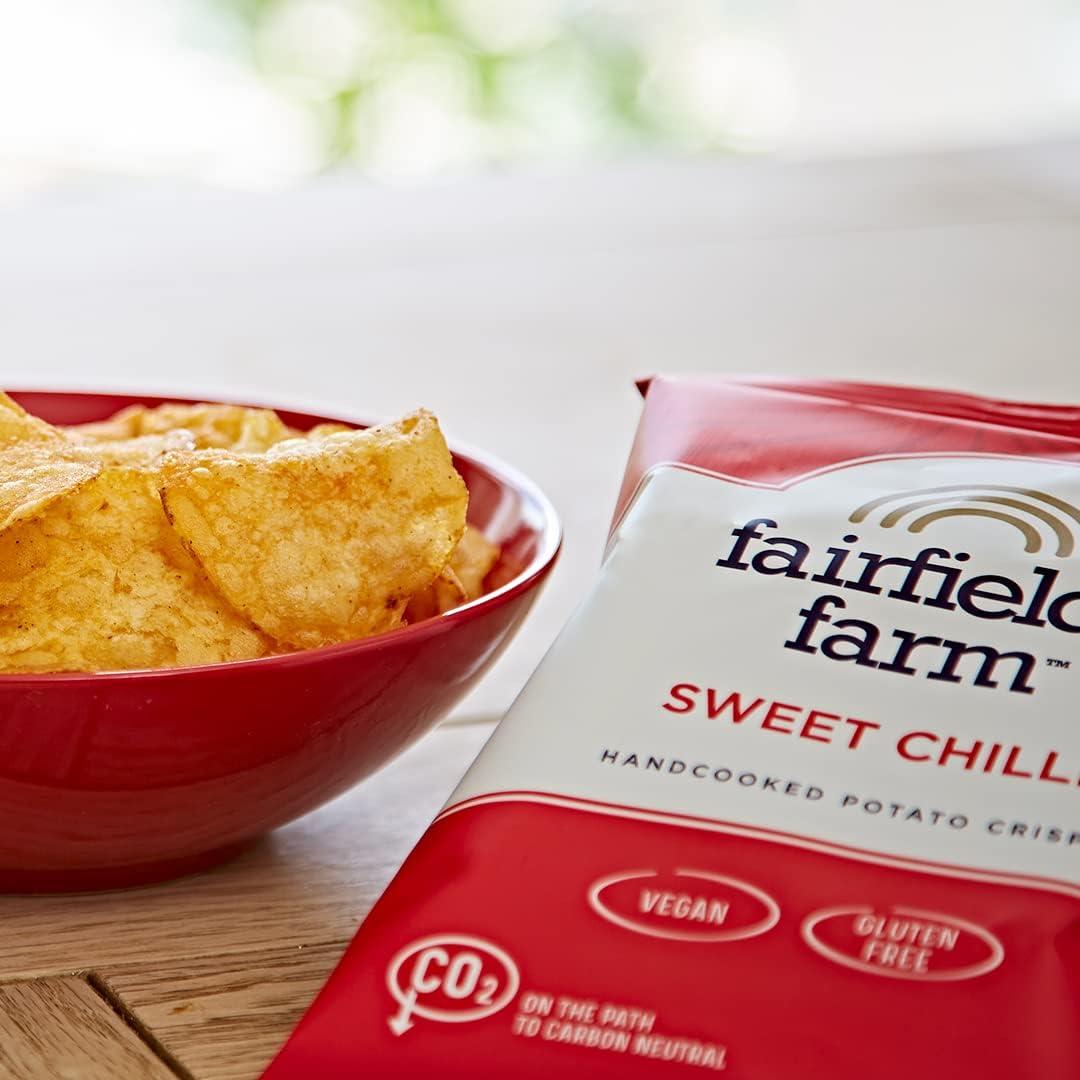 Fairfields Farm Crisps Sweet Chilli Hand Cooked Potato Crisps 40g ...