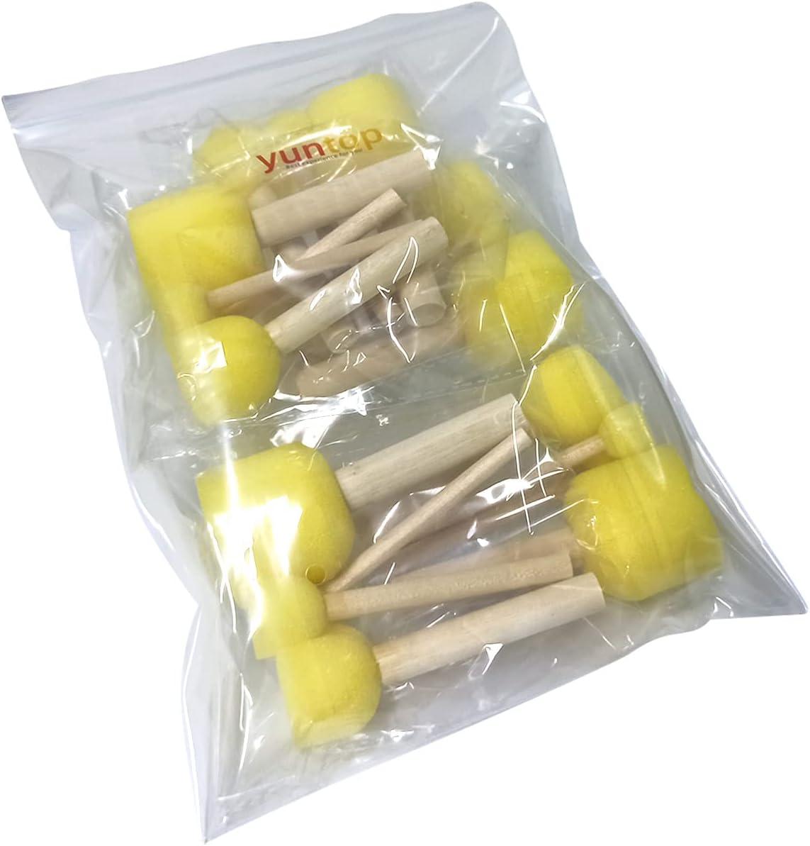 20-Piece Round Sponge Brush Set - 4 Sizes, Paint Tools for Kids | Buy ...