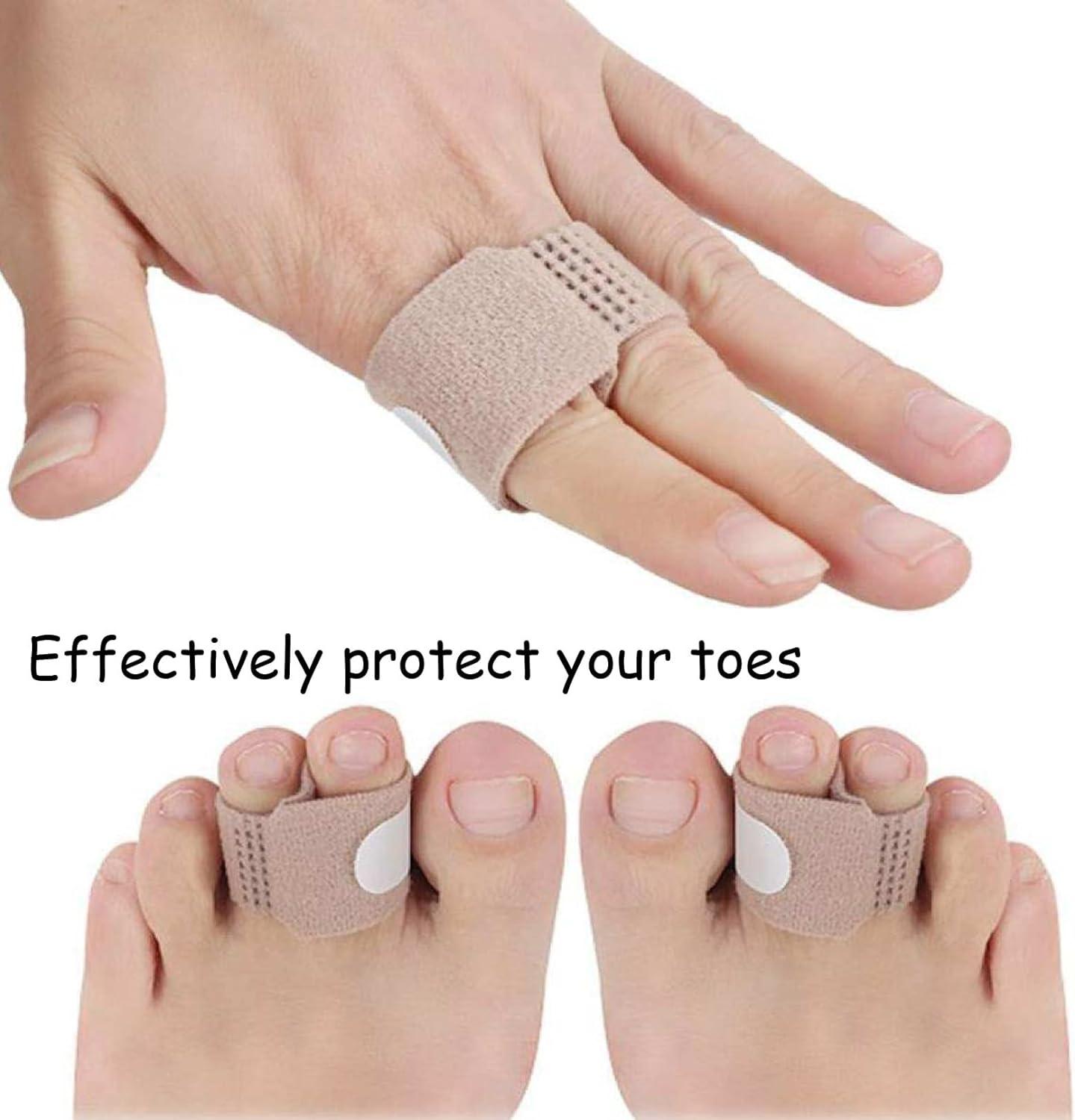 Hammer Toe Straightener Splints - 6 Pcs for Crooked & Overlapping Toes ...