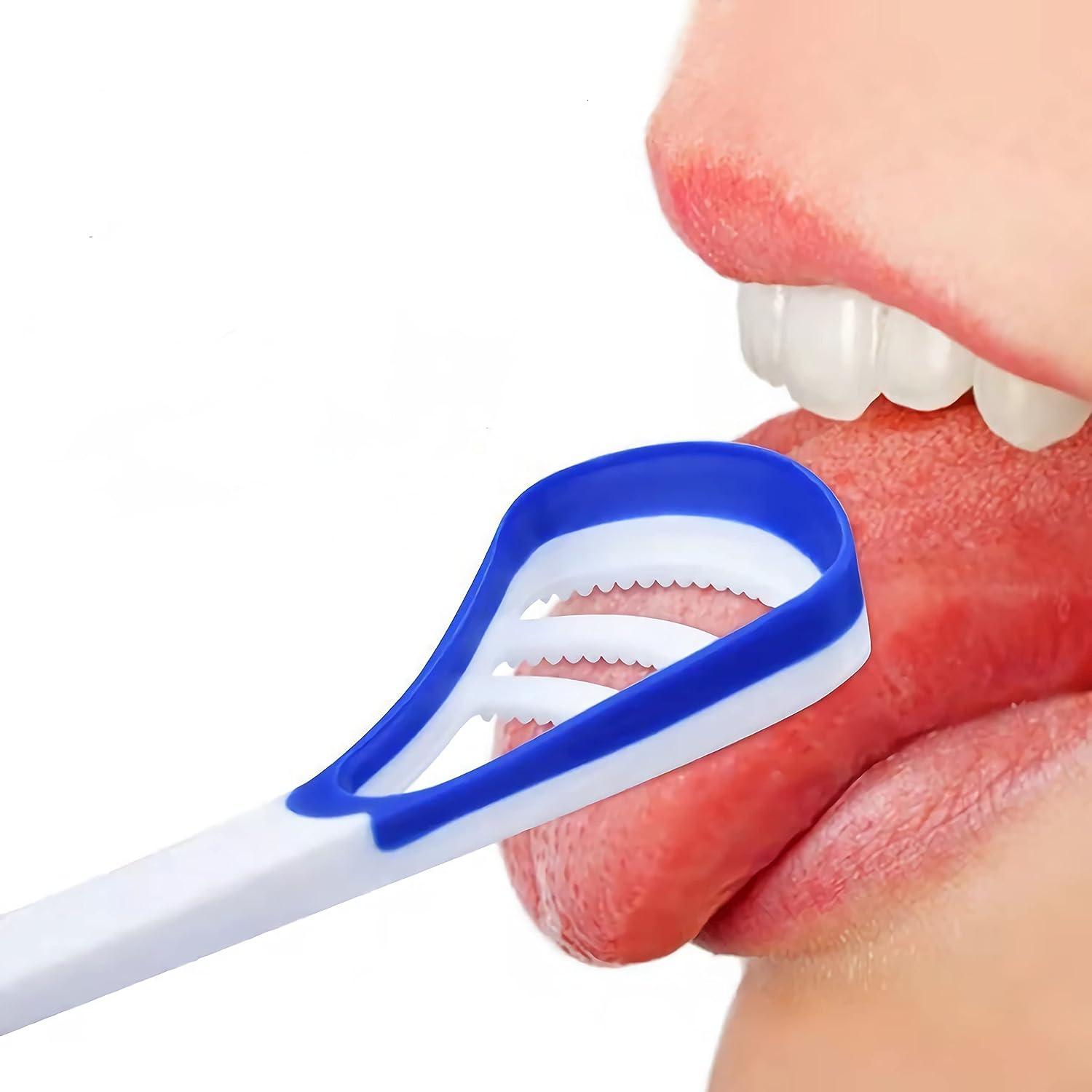 6-Piece Tongue Scraper Set for Adults and Kids - Tongue Cleaner Kit ...