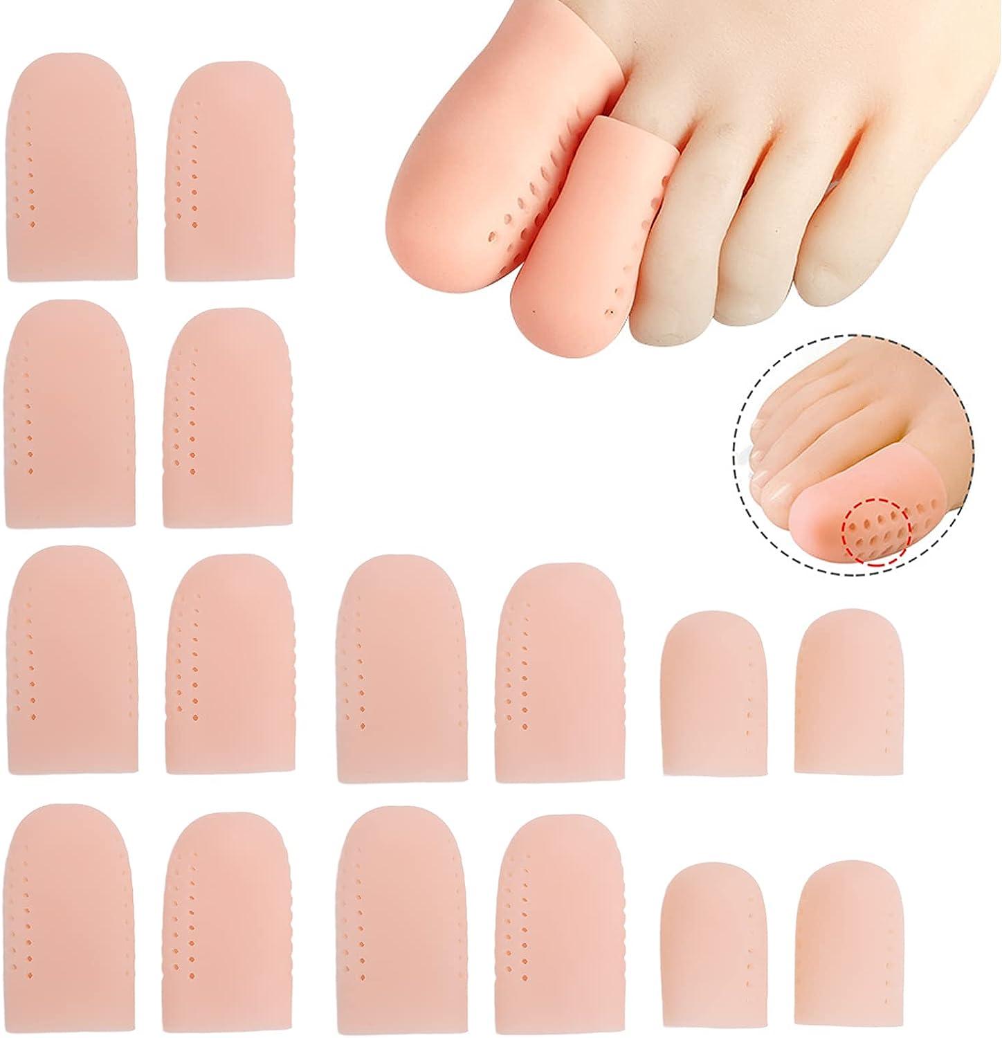 8 Pairs Gel Toe Caps for Big Toe - Toe Protectors for Blister, Corn ...
