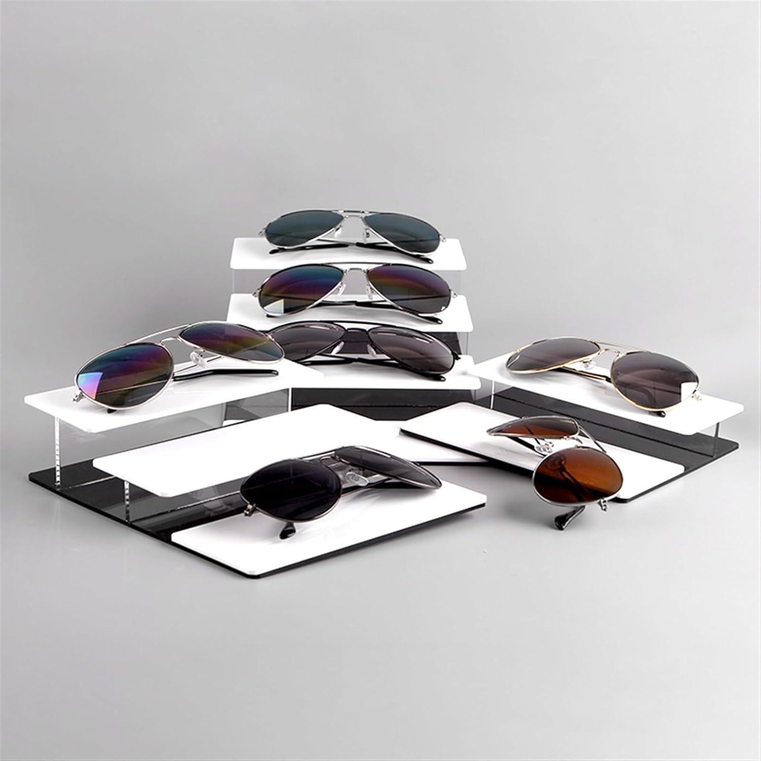 Buy Waoceo Two-Layer Acrylic Glasses Stand - Stylish Home-Store Display ...