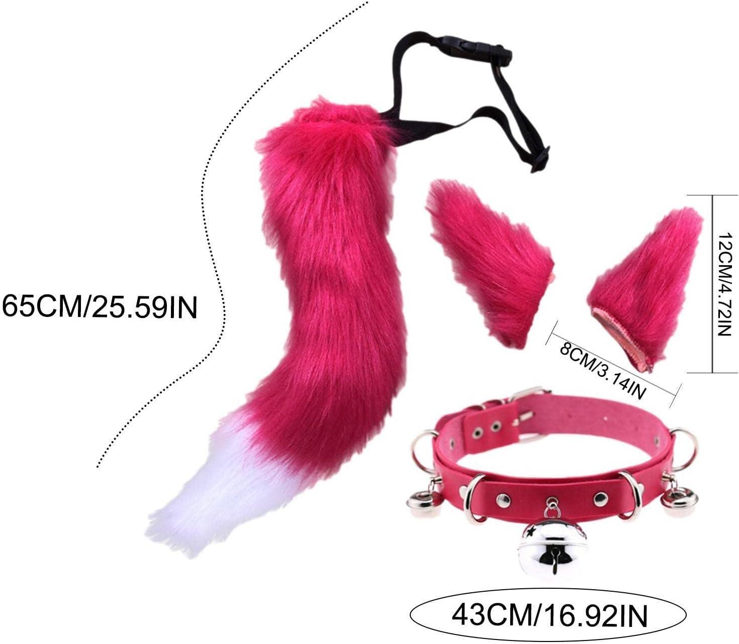 Faux Cat Ear Tail Set - Fake Cat Ear Tail Set | Faux Cat Ears Hair Clip ...