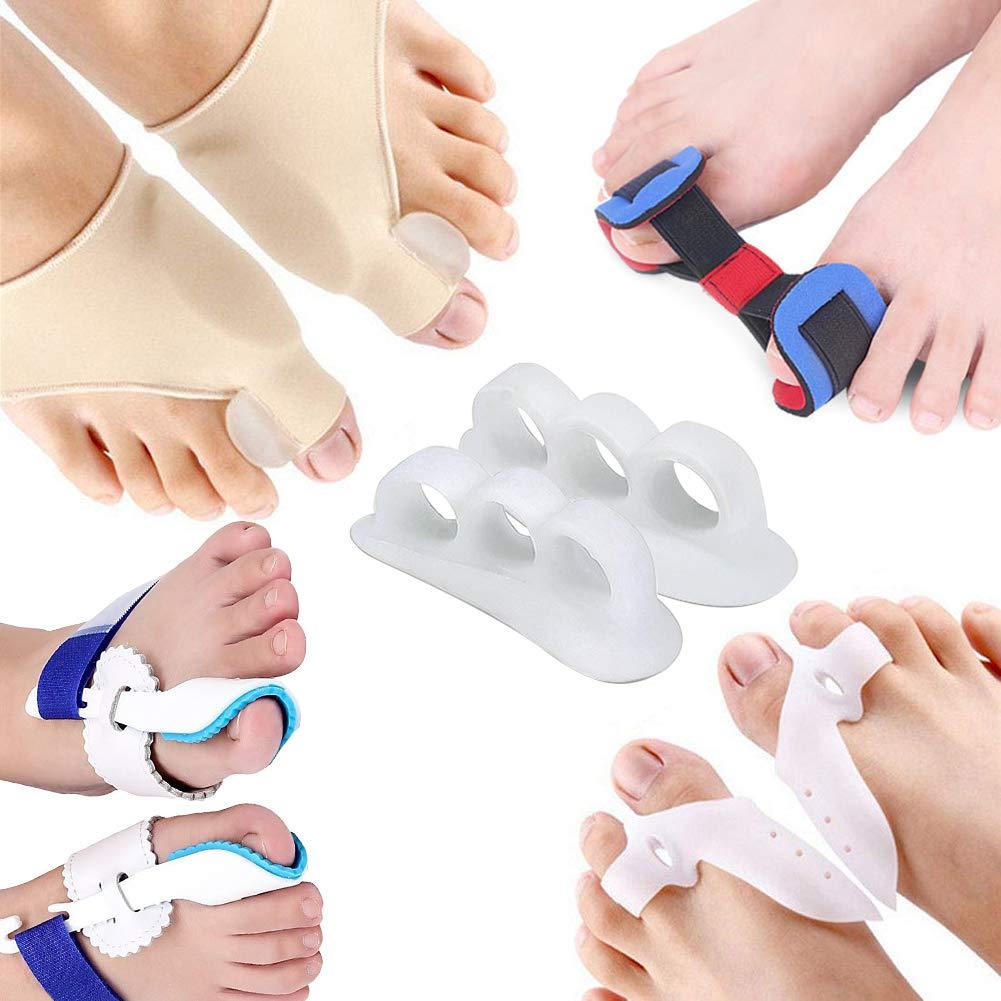 Toe Spreader Hallux - Silicone Foot Care Soft Elastic Lycra for Pain ...