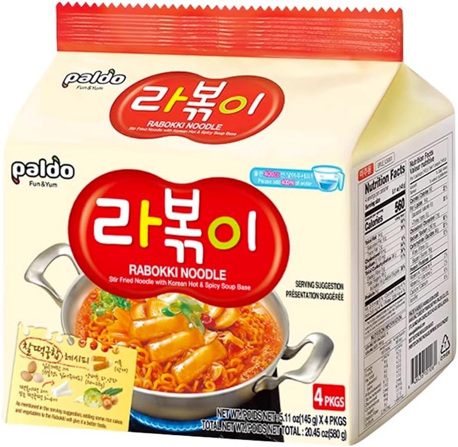 PALDO Rabokki Ramen Korean Topokki Taste Hot & Spicty Instant Noodles 145g (Pack of 16) | Buy ...