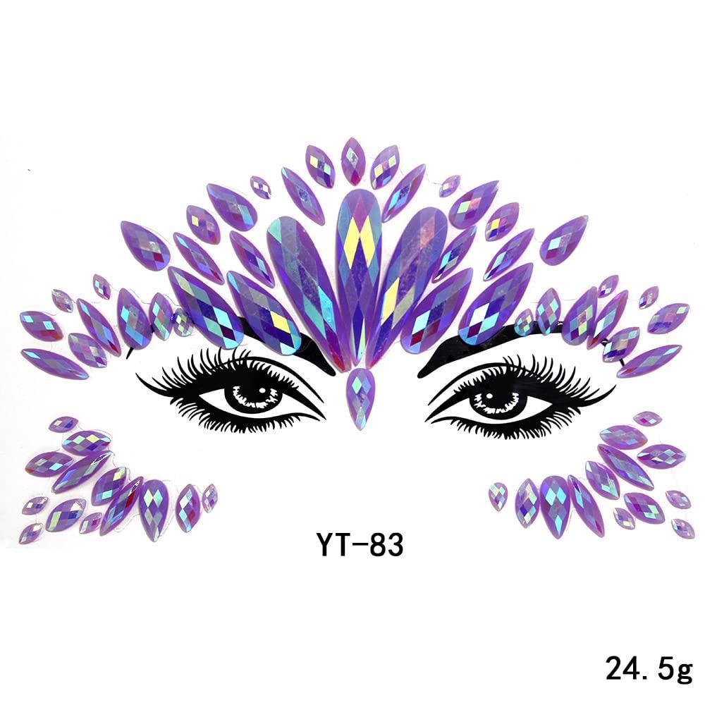 Face Jewels Stickers & Glitter Set for Festival, Rave, Party - Mermaid ...
