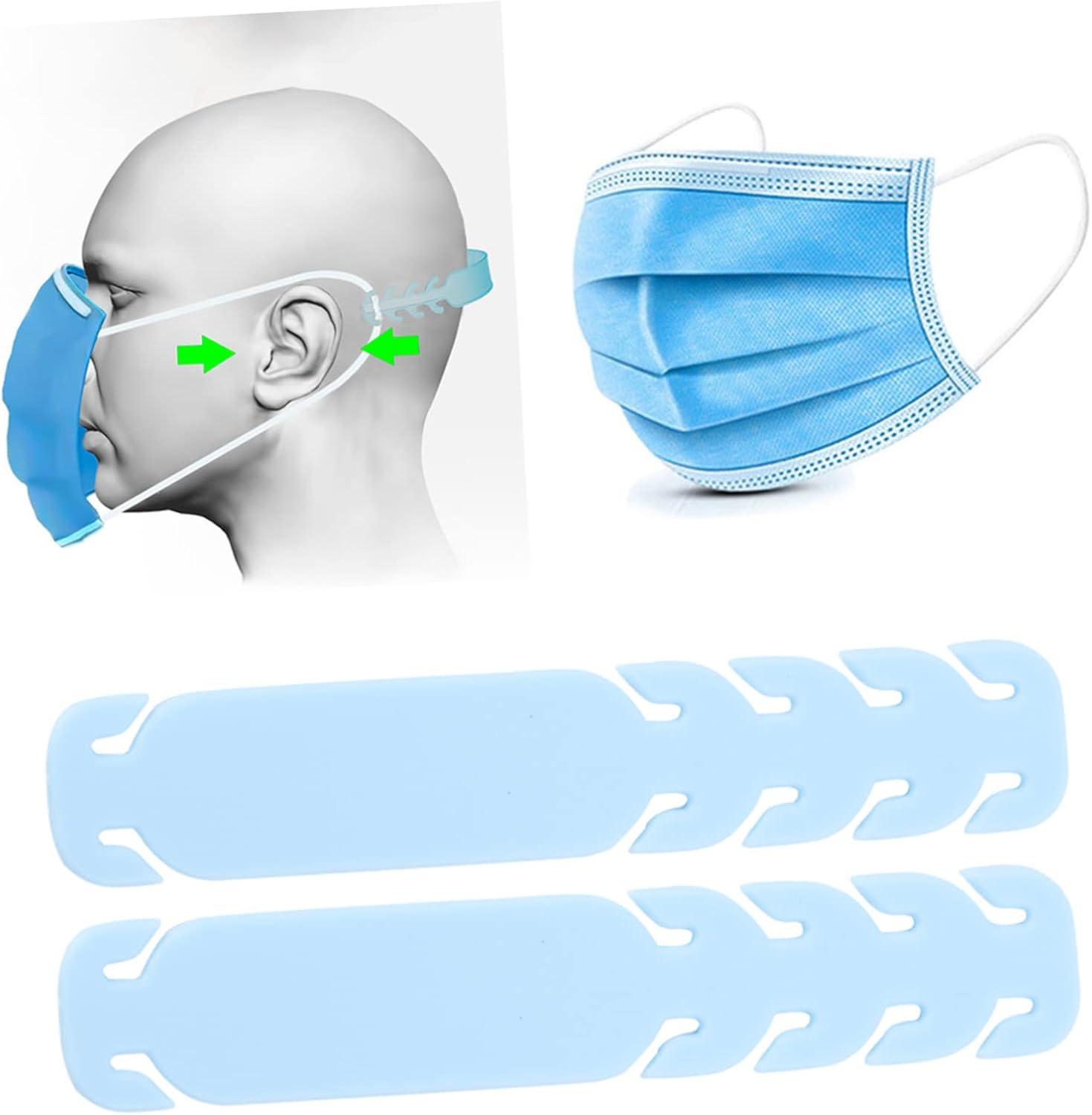 JECOMPRIS 10-Pack Ear Mask Holder Clips - Face Cover Elastic Cord Hooks ...