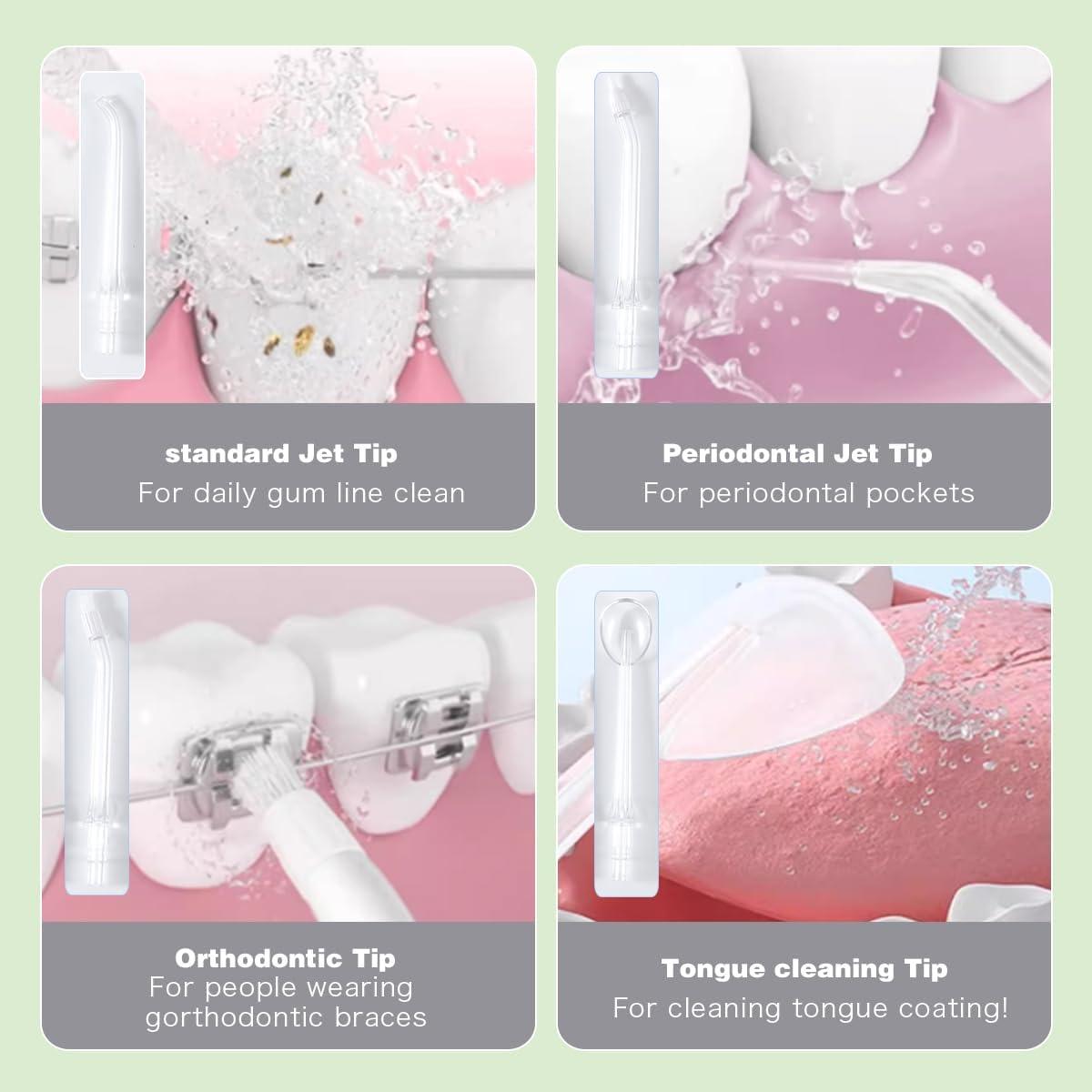 Portable Travel Water Flosser for Braces - Cordless Mini Oral Irrigator ...