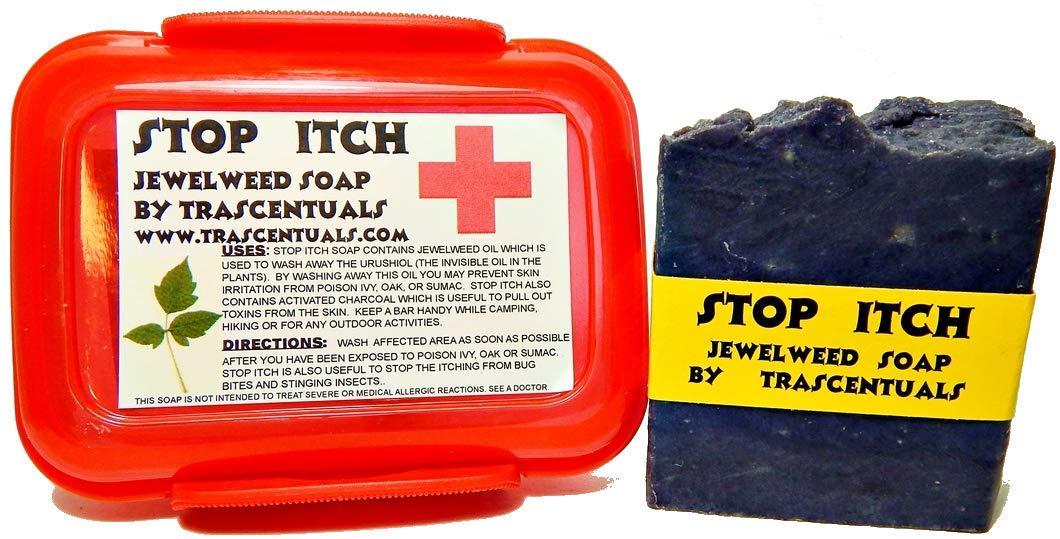 Stop Itch Poison Ivy Soap with Jewelweed - Removes Urushiol, Soothes ...