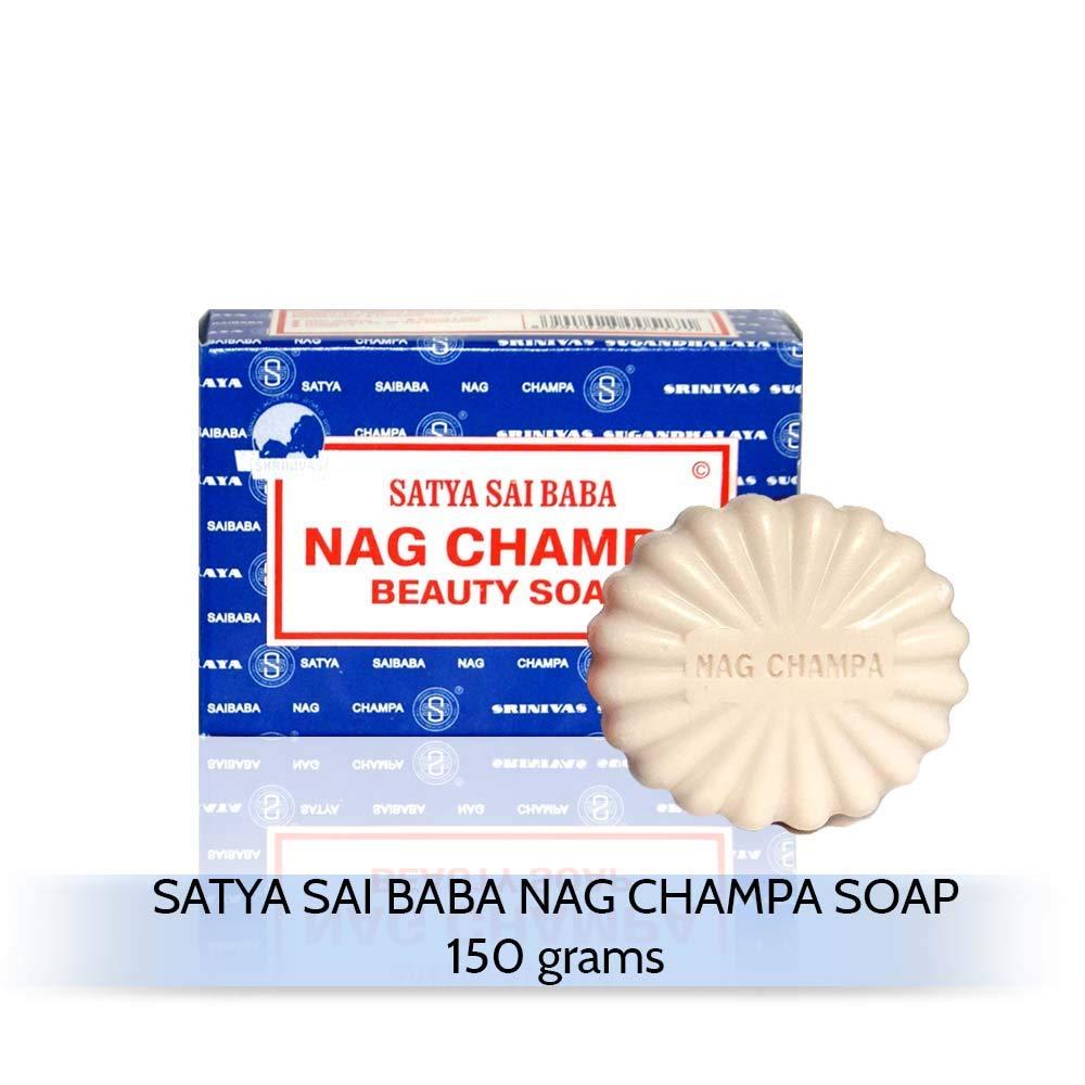 Satya Nag Champa Sai Baba Natural Soap - Large 150g (5oz) - 4 Piece Set | Buy Now with Express ...