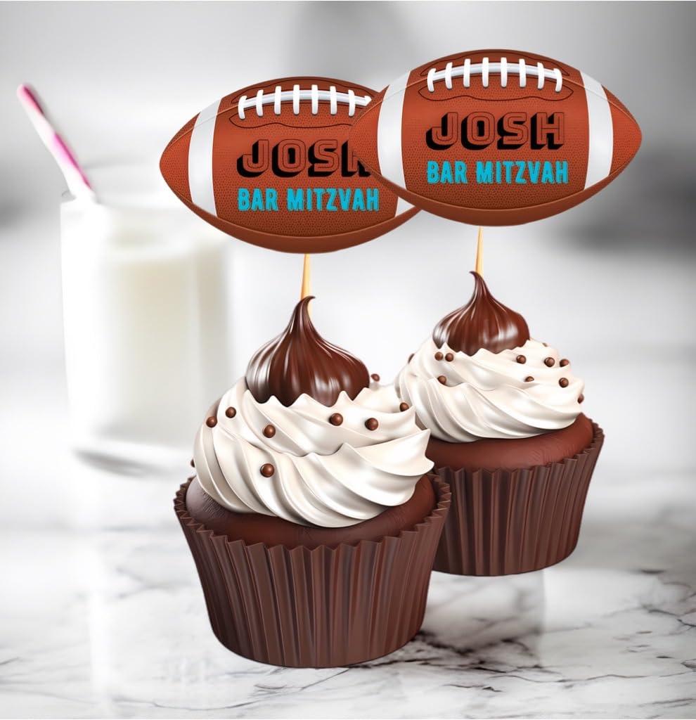 Bar Mitzvah Cupcake Decorations - Cupcake Toppers - Toothpick - Pack Of ...