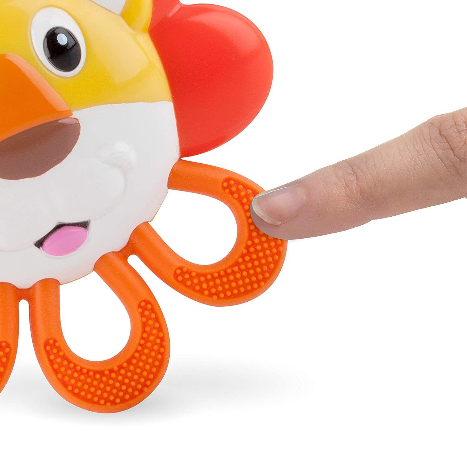 Nuby Vibe-Eez Lion Teether | Soothing Teething Toy for Babies | Buy Now ...