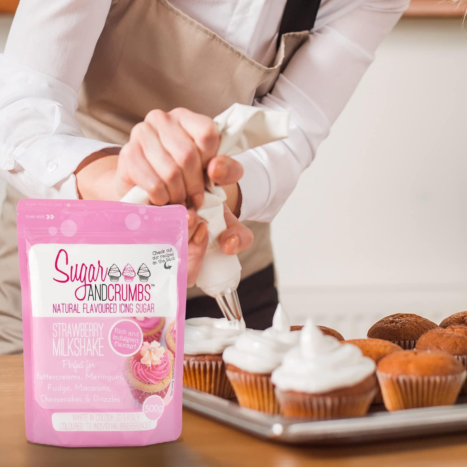 Sugar and Crumbs Natural Flavoured Icing Sugar 500g - Perfect for ...