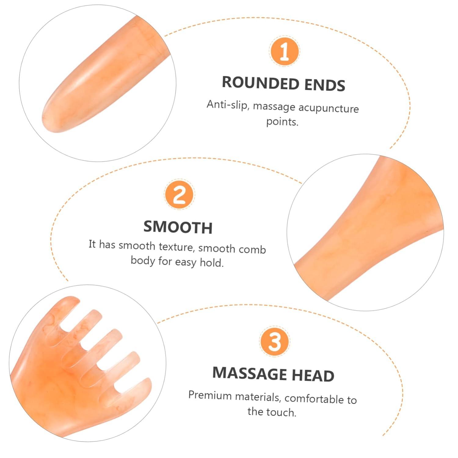 Buy Gatuida 4-Piece Massage Comb Set | Obsidian Antistatic Head ...