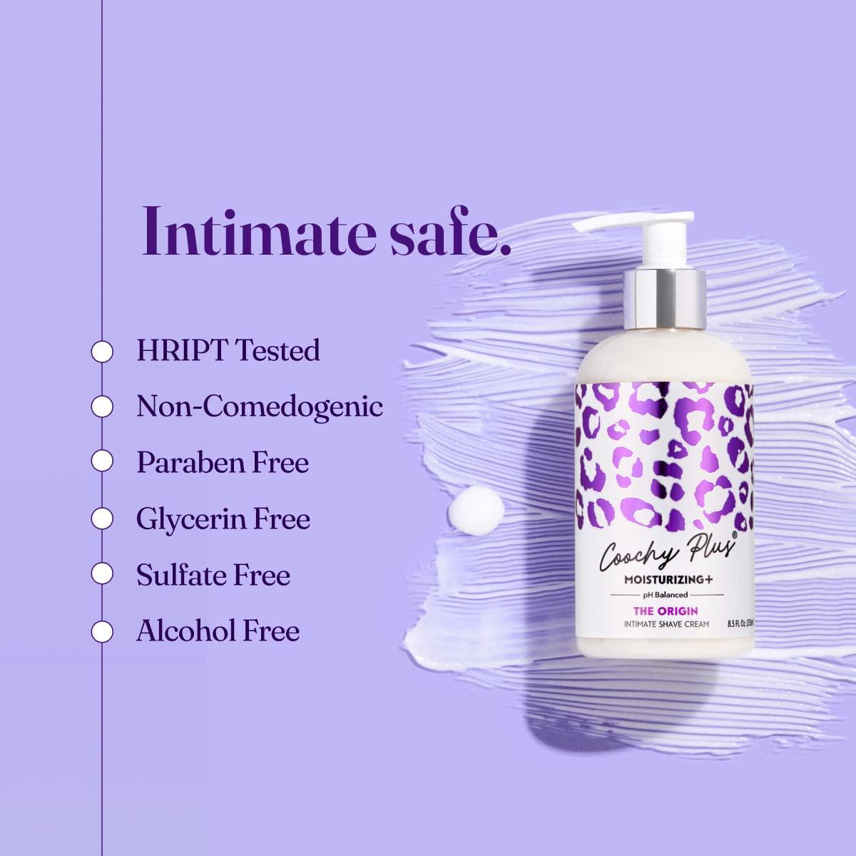 Coochy Plus Moisturizing Intimate Shaving Cream - Prevents Razor Burns ...