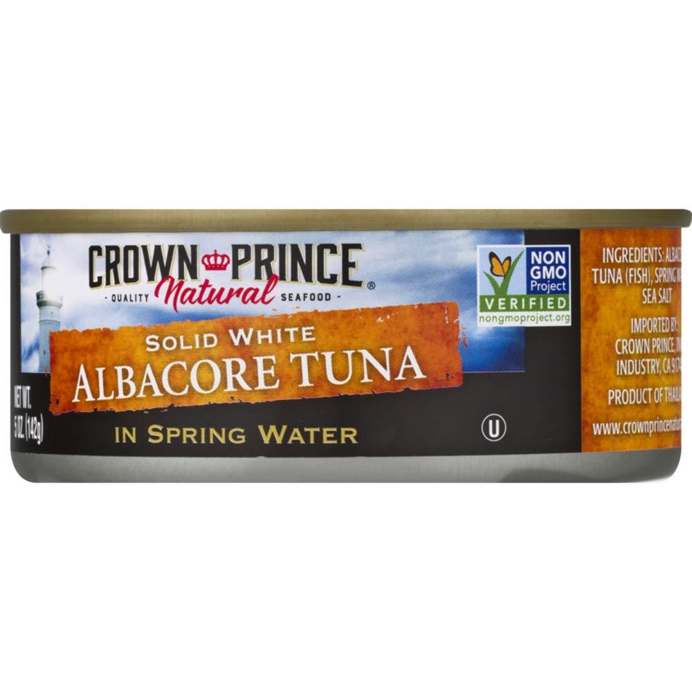 Crown Prince Natural Solid White Albacore Tuna in Spring Water, 5 Ounce ...