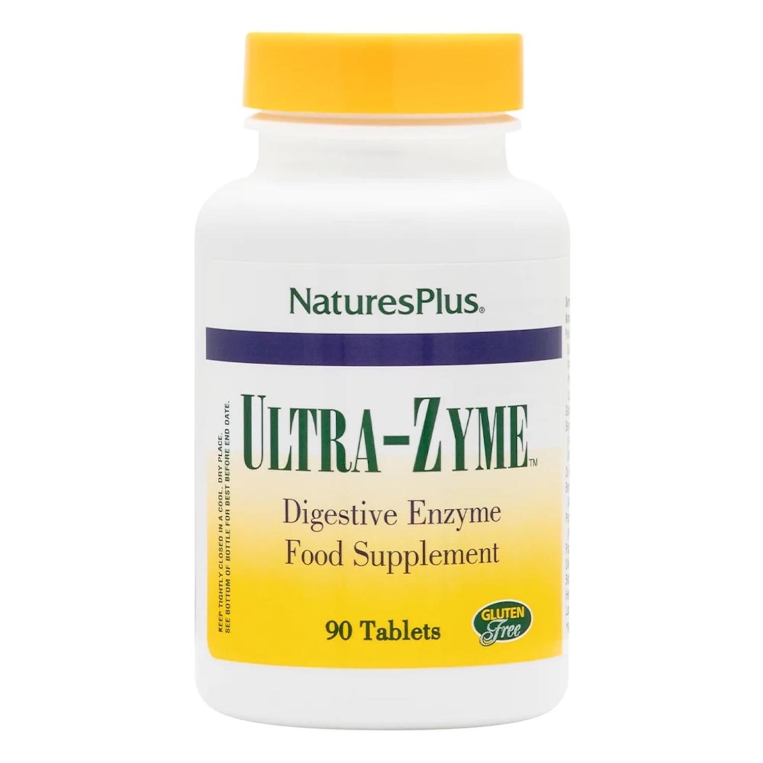 UltraZyme Digestive Enzyme Supplement - 90 Tablets | NaturesPlus ...