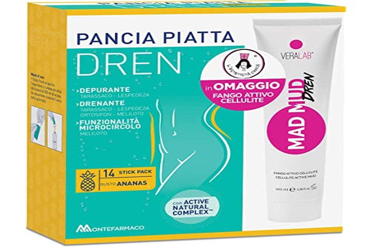 Montefarmaco Pancia Piatta Dren Pineapple - 14 Stick Pack + VeraLab ...