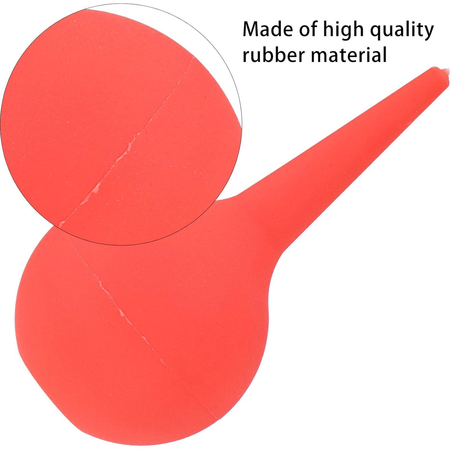 Rubber Suction Ear Syringe 90ml Hand Bulb Ear Washing Tool Red 12X6.5cm ...