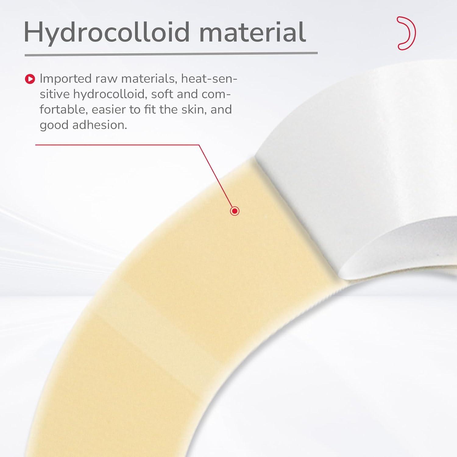 Ostomy Barrier Strips - Elastic Colostomy Tape Latex-Free Hydrocolloid ...