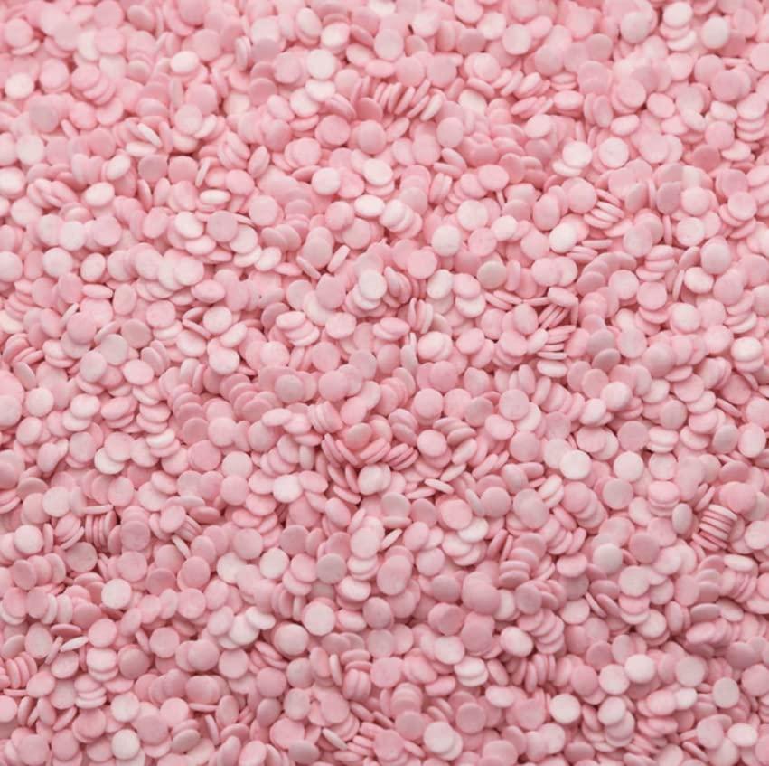 Natural / Vegan Edible Confetti Cake Sprinkles Pink Cupcake Decorations ...
