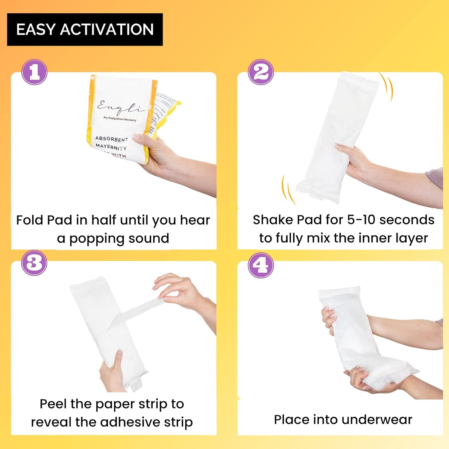 ENQLI Postpartum Ice Packs for Instant Relief After Birth - 8 Perineal ...