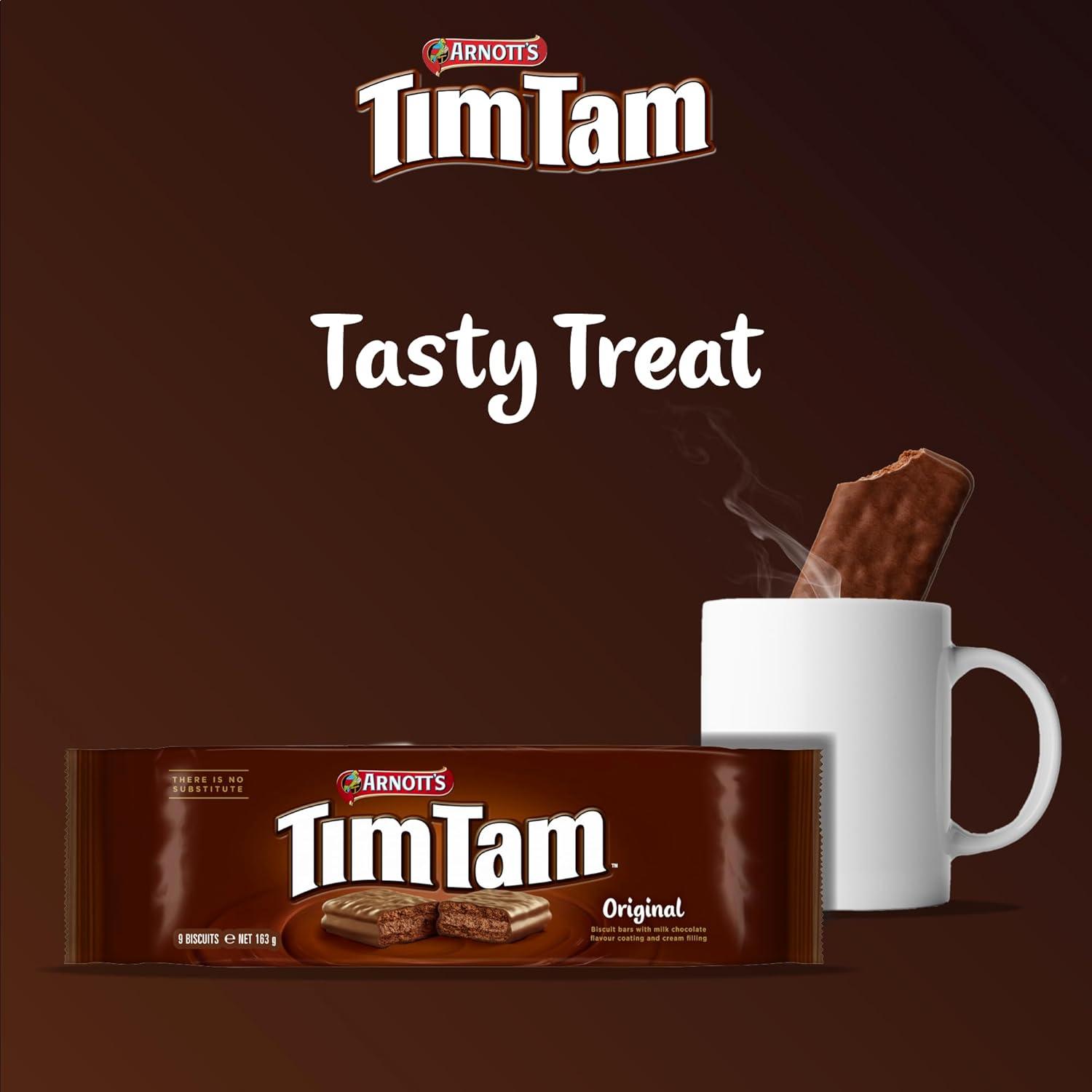 Arnott s Tim Tam Biscuits Bars with Milk Chocolate Flavour Coating ...