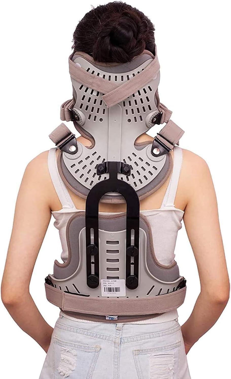 JLASER Thoracic Full Back Brace - Adjustable Cervical Orthosis for Neck ...