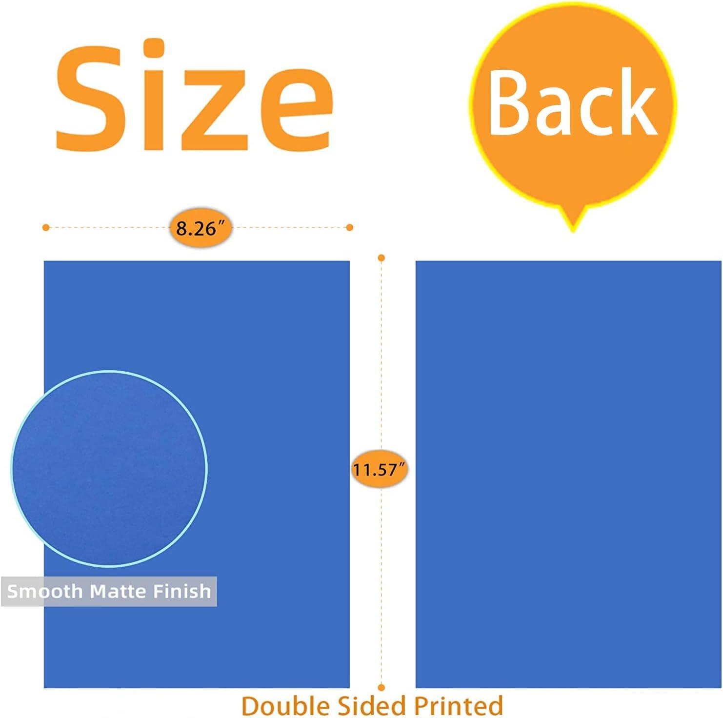 60 sheets Color Cardstock 28 Assorted Colors 250gsm A4 Size Double ...