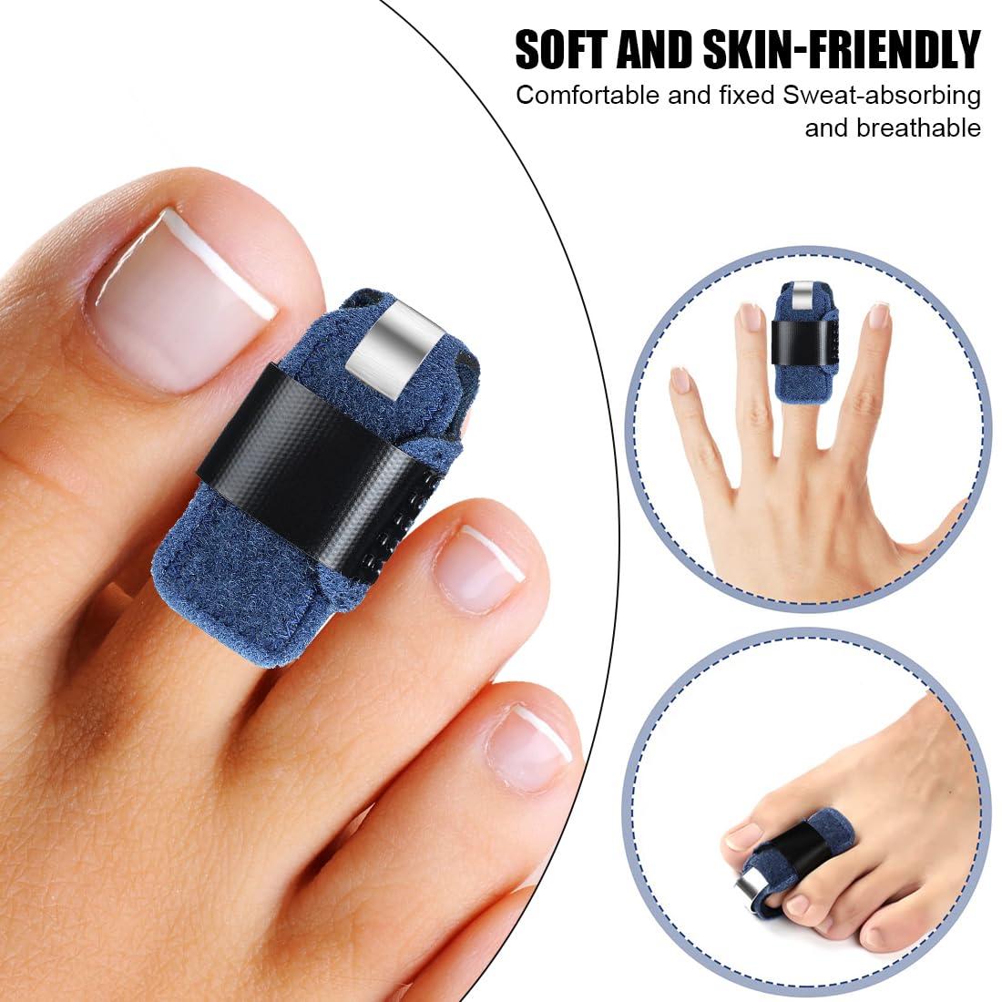 Linxiu 2-Piece Toe Rail Hammer & Toe Extenders for Broken & Claw Toes ...