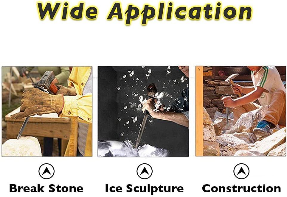 Finder 12-Inch Heavy Duty Flat Chisel with Hand Protection Flat Head ...