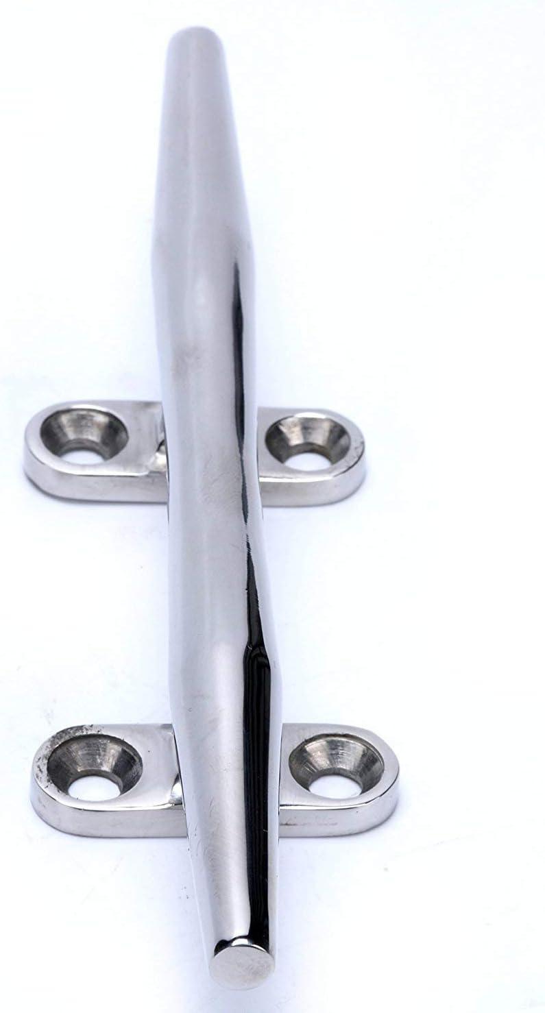 Amarine Made 6 Inch Stainless Steel Boat Cleat - Open Base Rope Dock ...