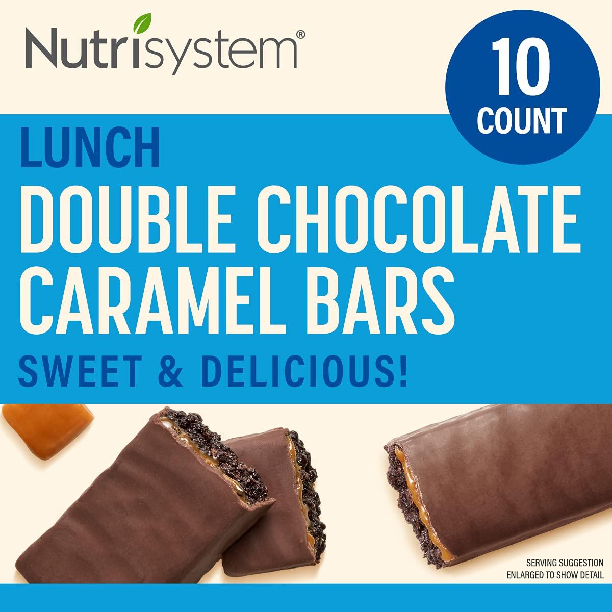Nutrisystem Double Chocolate Caramel Lunch Bars - 10g Protein ...