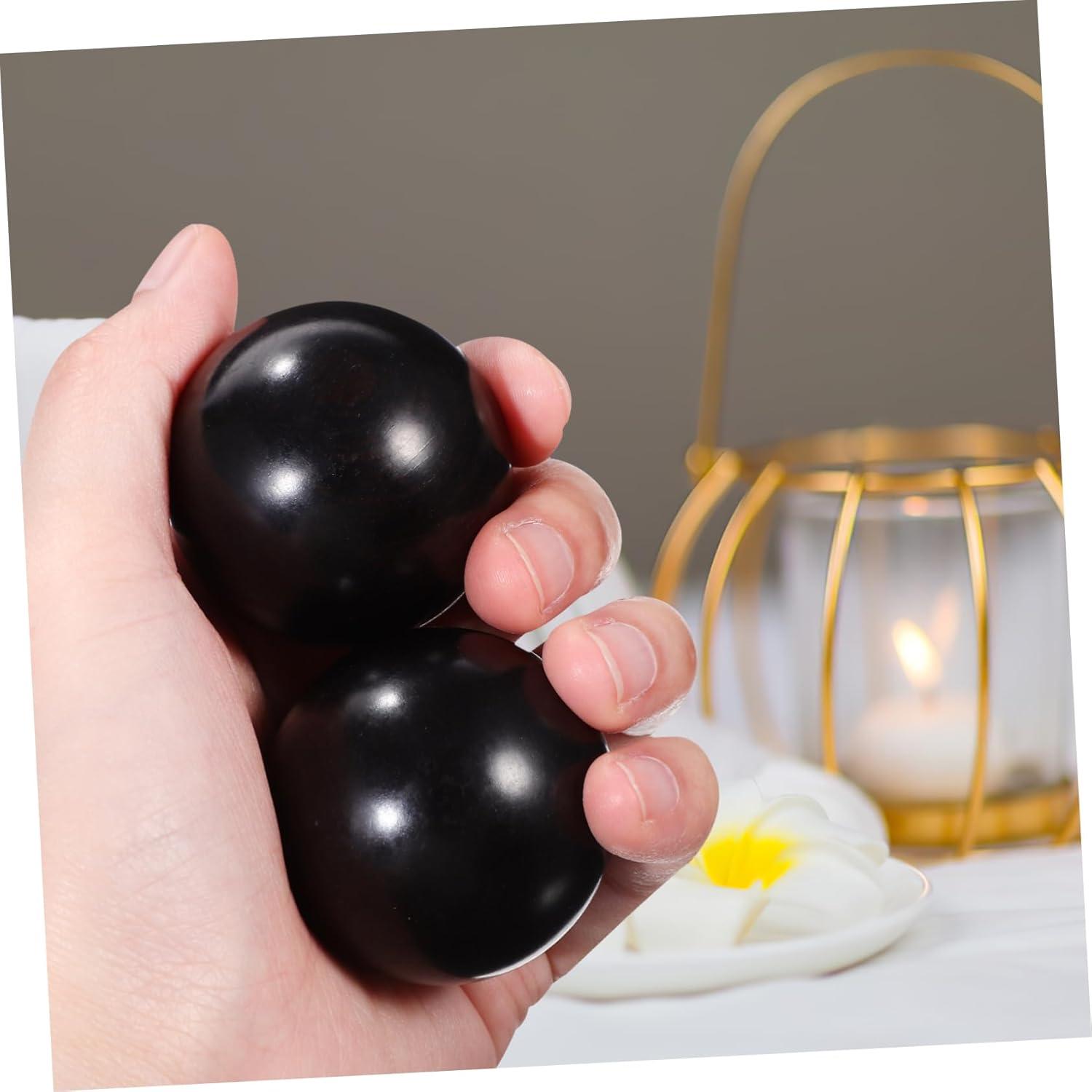 Buy Tovinanna 2-Piece Wooden Massage Balls - Handheld Chinese Stress ...